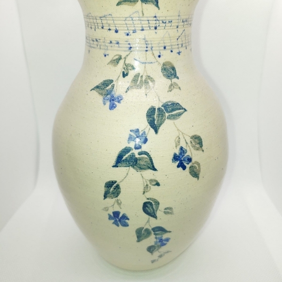 Handmade | Accents | Vtg Studio Pottery Vase Music Notes | Poshmark